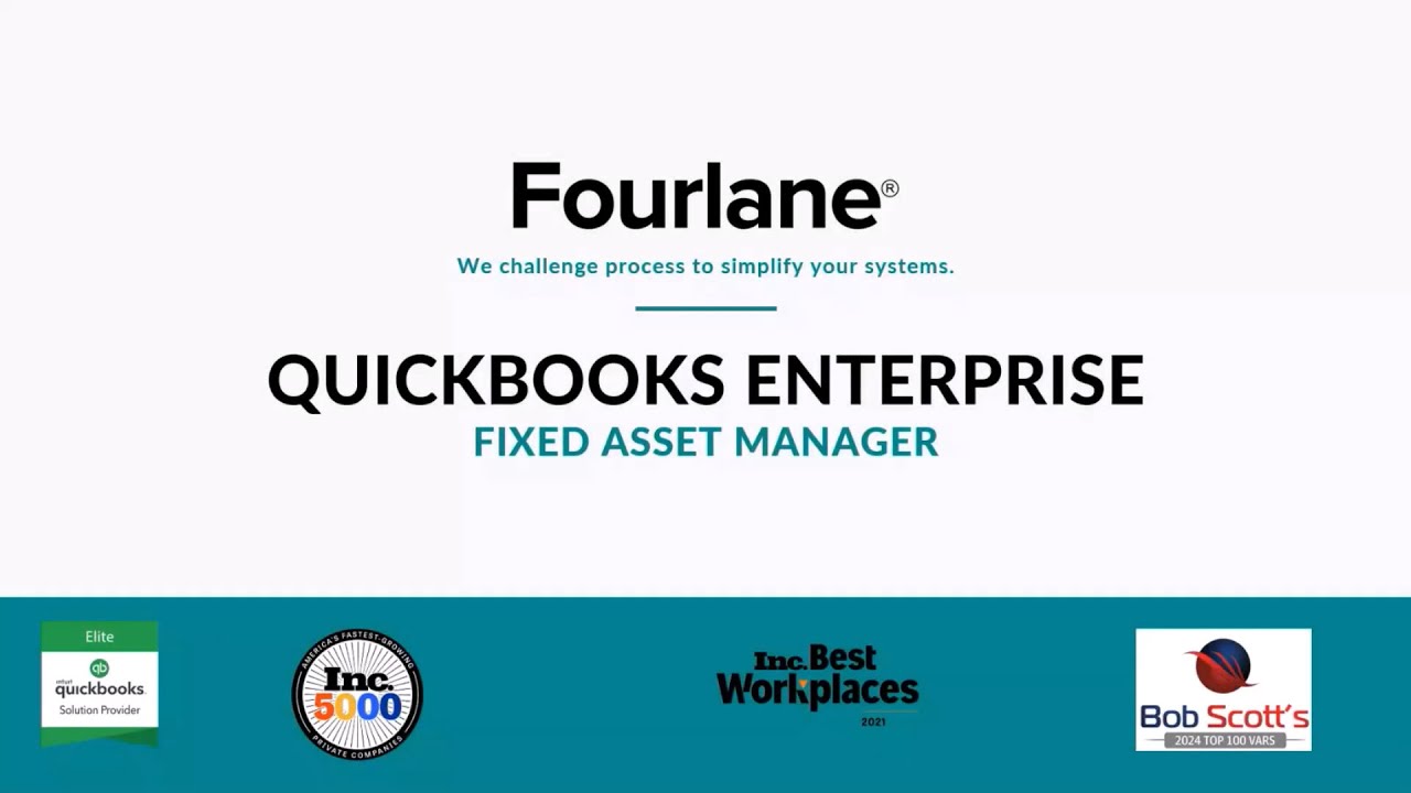 How to Use QuickBooks Fixed Asset Manager - QuickBooks Enterprise - YouTube