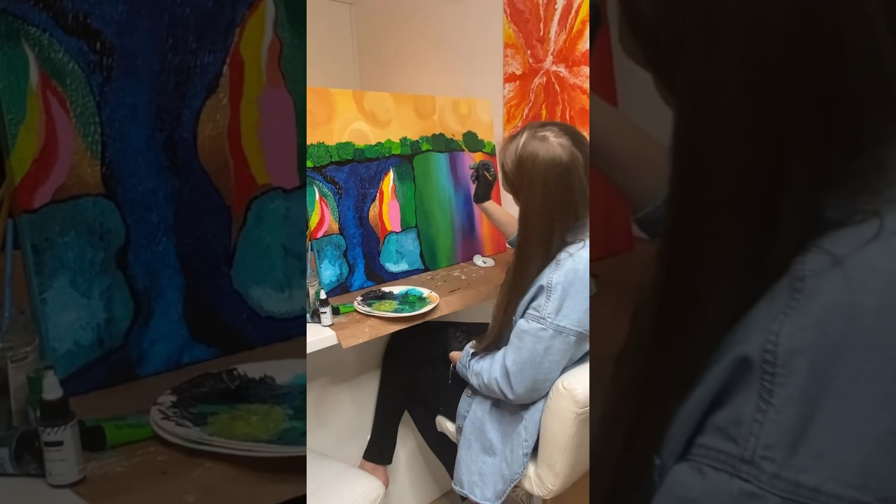 The art of figuring things out. This painting has been in the works for ...