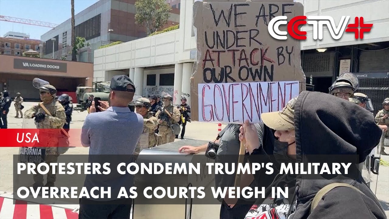 Protesters Condemn Trump's Military Overreach as Courts Weigh In - YouTube