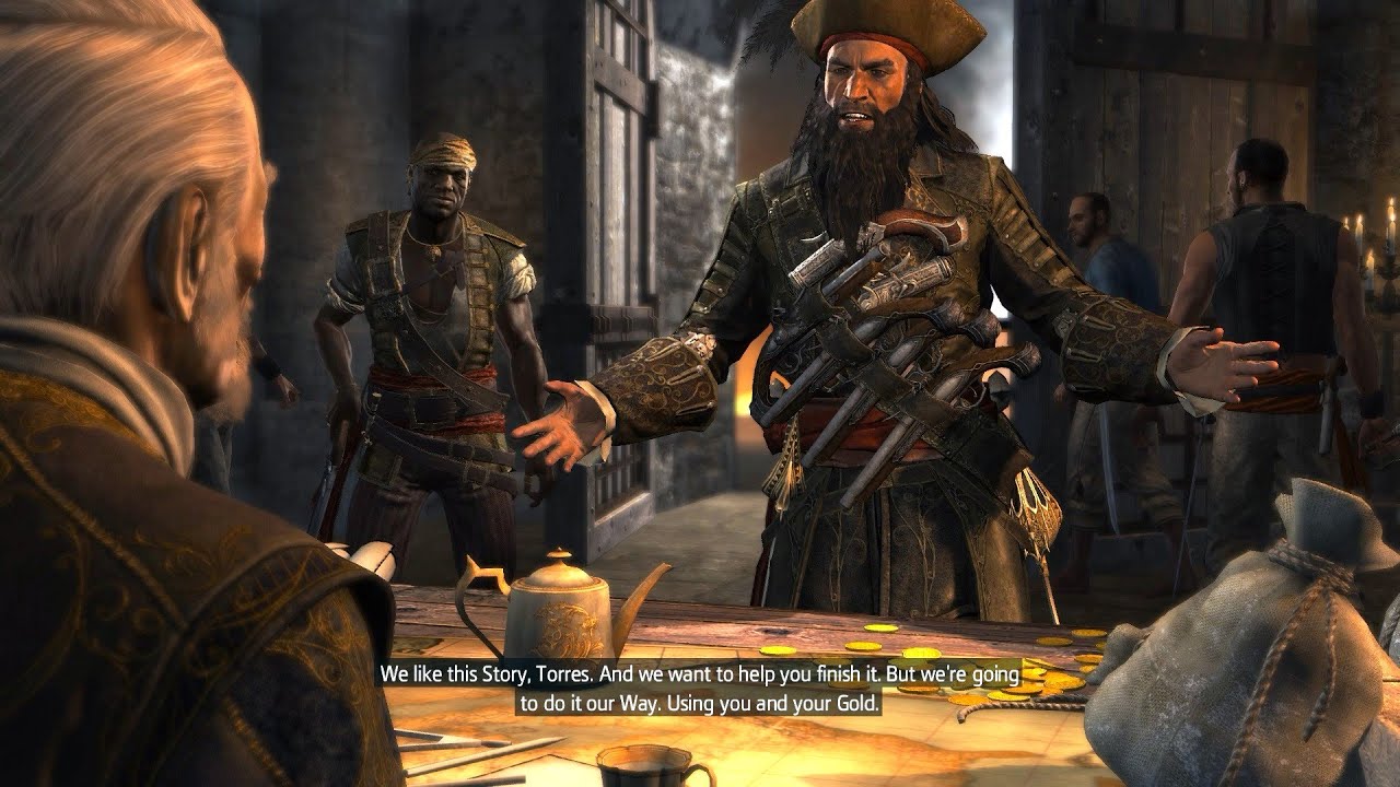 Blackbeard (MOD) Meets Master Laureano : AC 4 Black Flag - YouTube