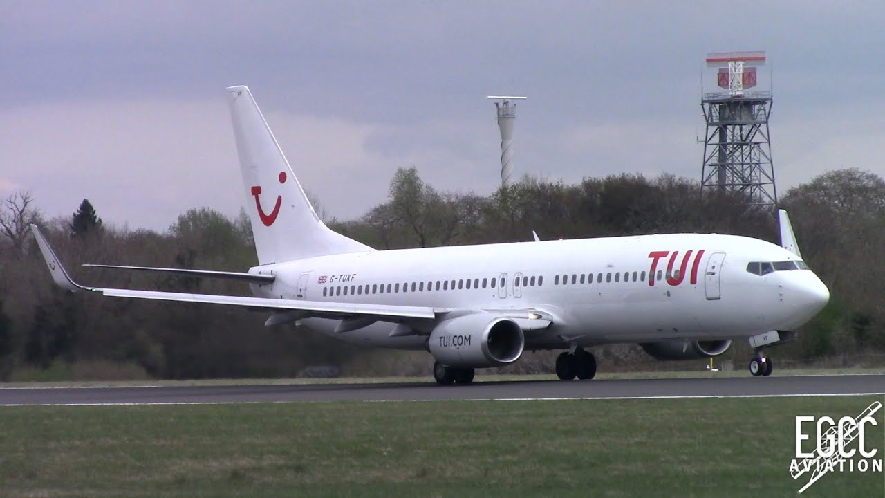 TUI Airlines 737-800 Take Off at Manchester Airport - YouTube