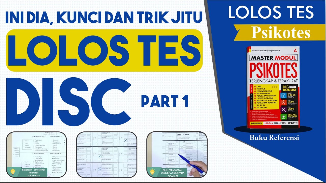 Ini Dia Kunci dan Trik Jitu Lolos Tes DISC (Part 1) | Psikotes - YouTube