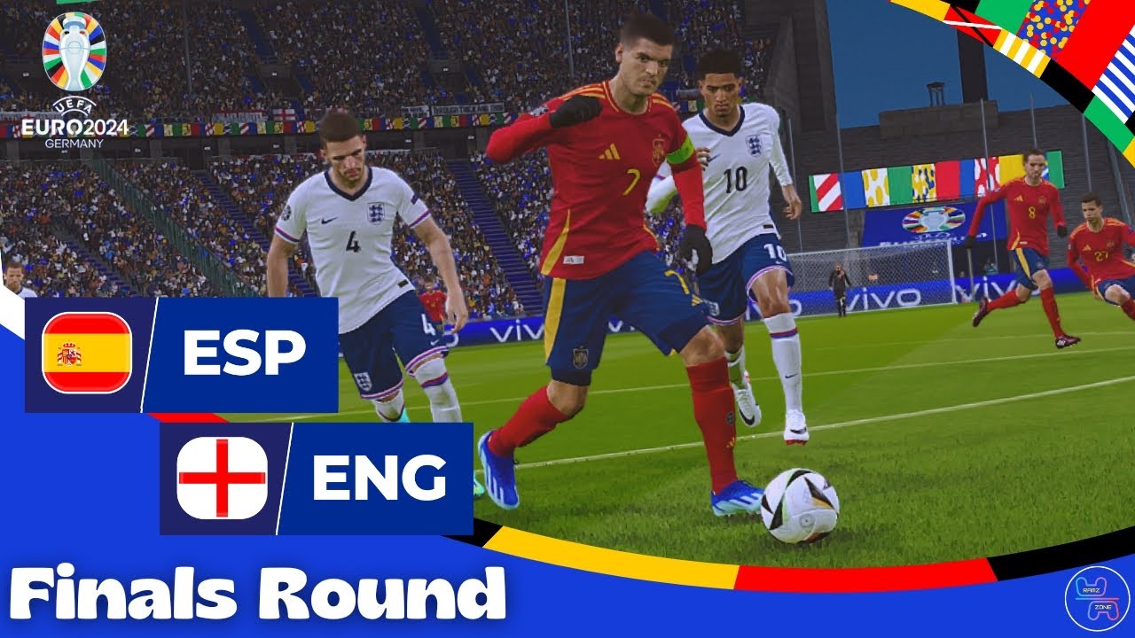 [UEFA EURO 2024™ FINAL] SPAIN VS ENGLAND | PREDICTION BY AI VERSION ...