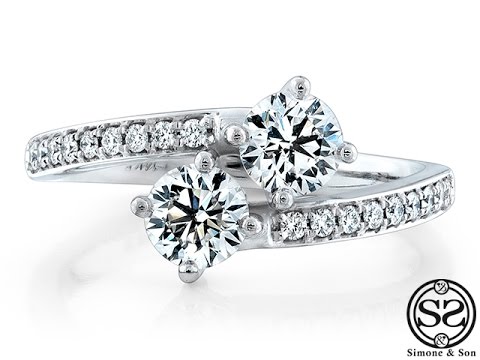 Us Forever: Two stone diamond ring - YouTube
