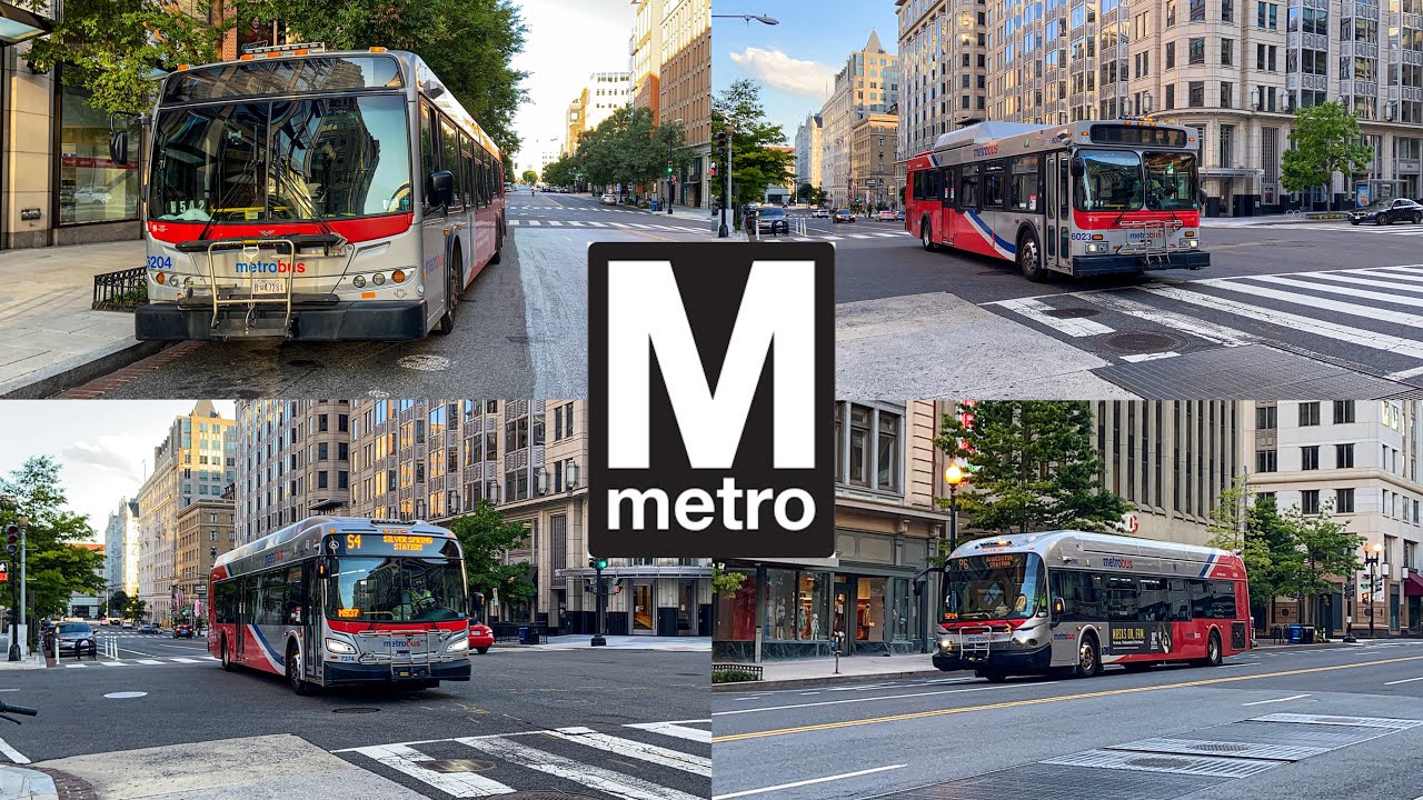 WMATA Metrobus Compilation at Metro Center - YouTube