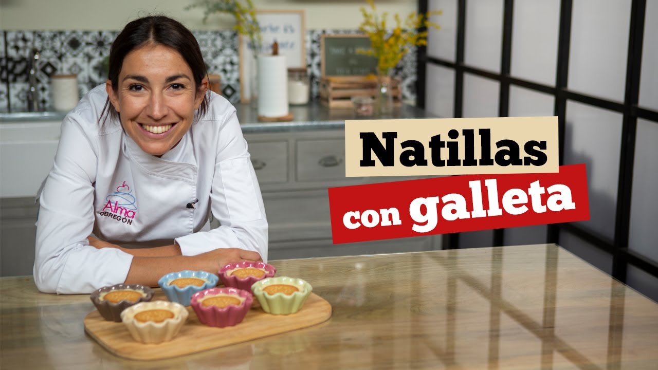 Natillas con galleta - YouTube