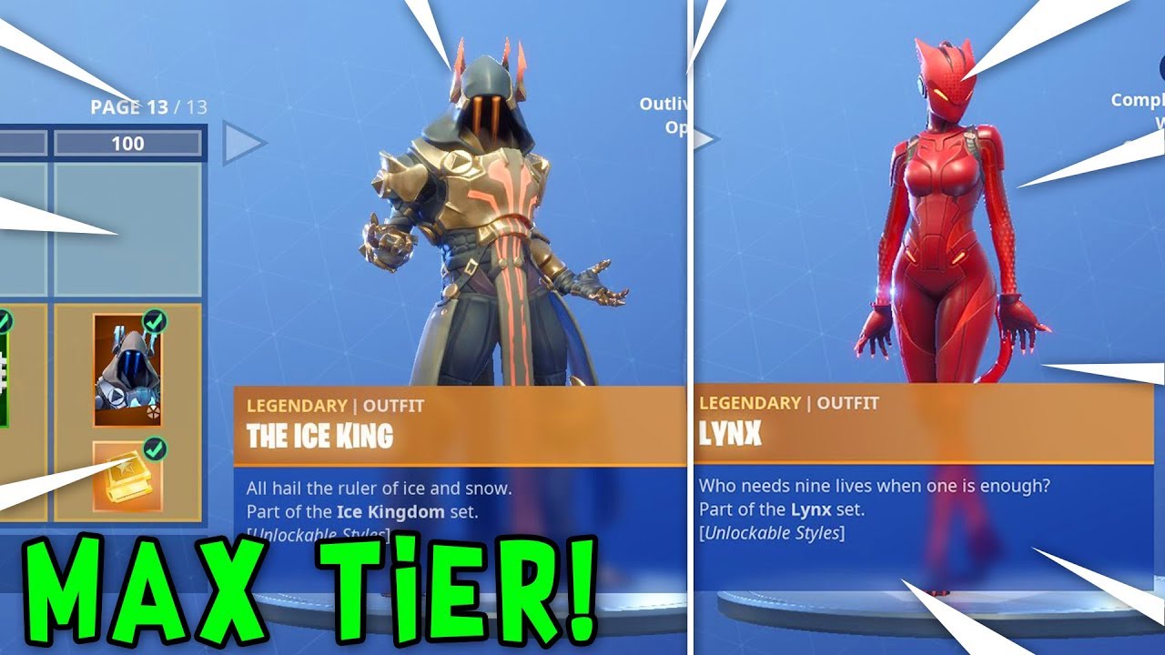 *MAX TIER* UNLOCKING ALL 100 TIERS in Fortnite SEASON 7! (New Skins ...