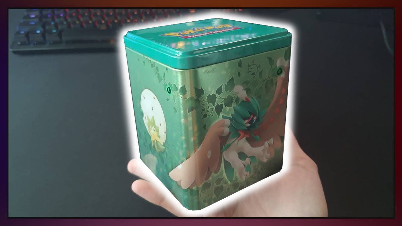 A DECENT POKEMON TCG PRODUCT!?!?!?!? | Pokemon TCG Grass Stacking Tin ...