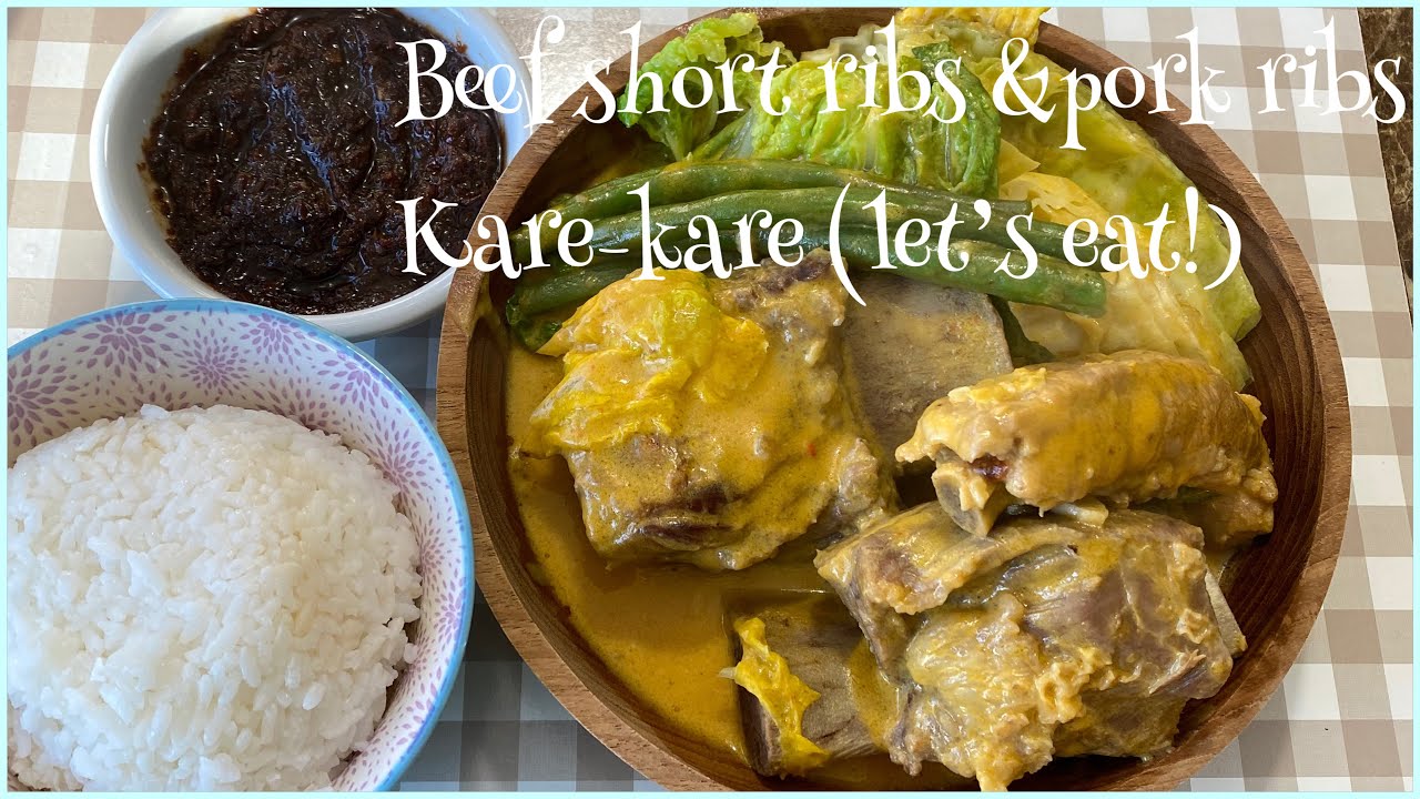 Beef short ribs & pork ribs “Kare-Kare” - YouTube