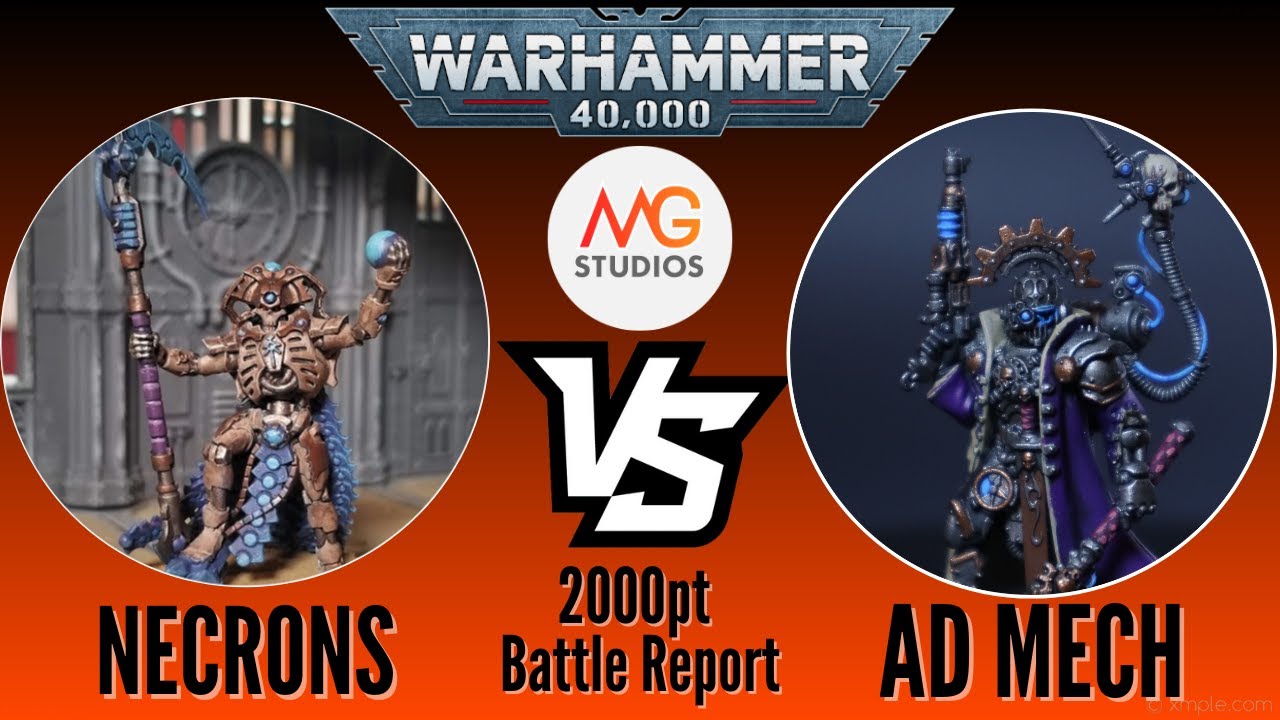 Necrons vs Adeptus Mechanicus 2000pts | Warhammer 40k Battle Report Ep ...