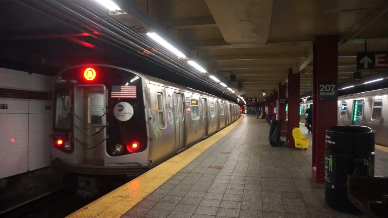 NYC Subway: Ozone Park-Lefferts Blvd bound R179 A Train leaving Inwood-207 St - YouTube