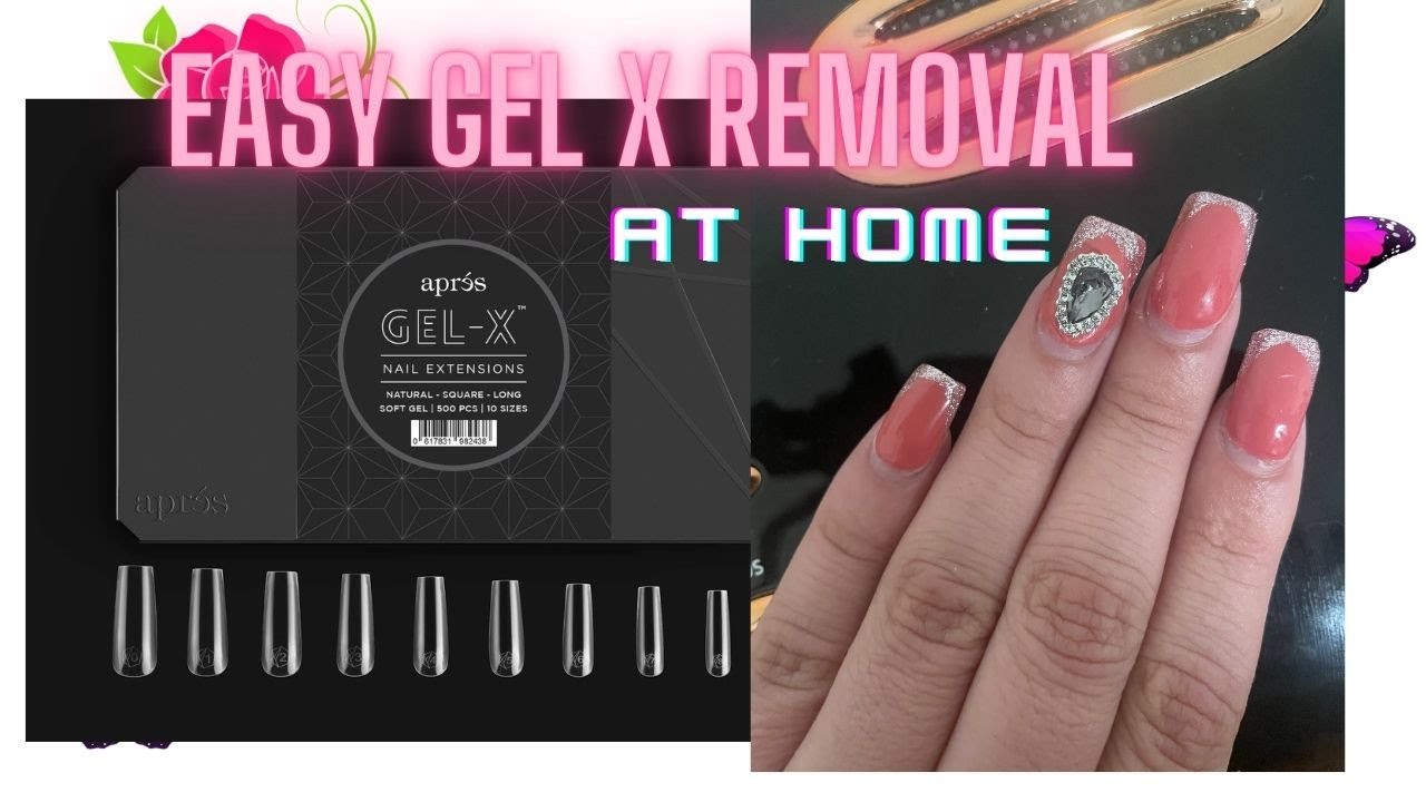 remove gel x nails at home - YouTube