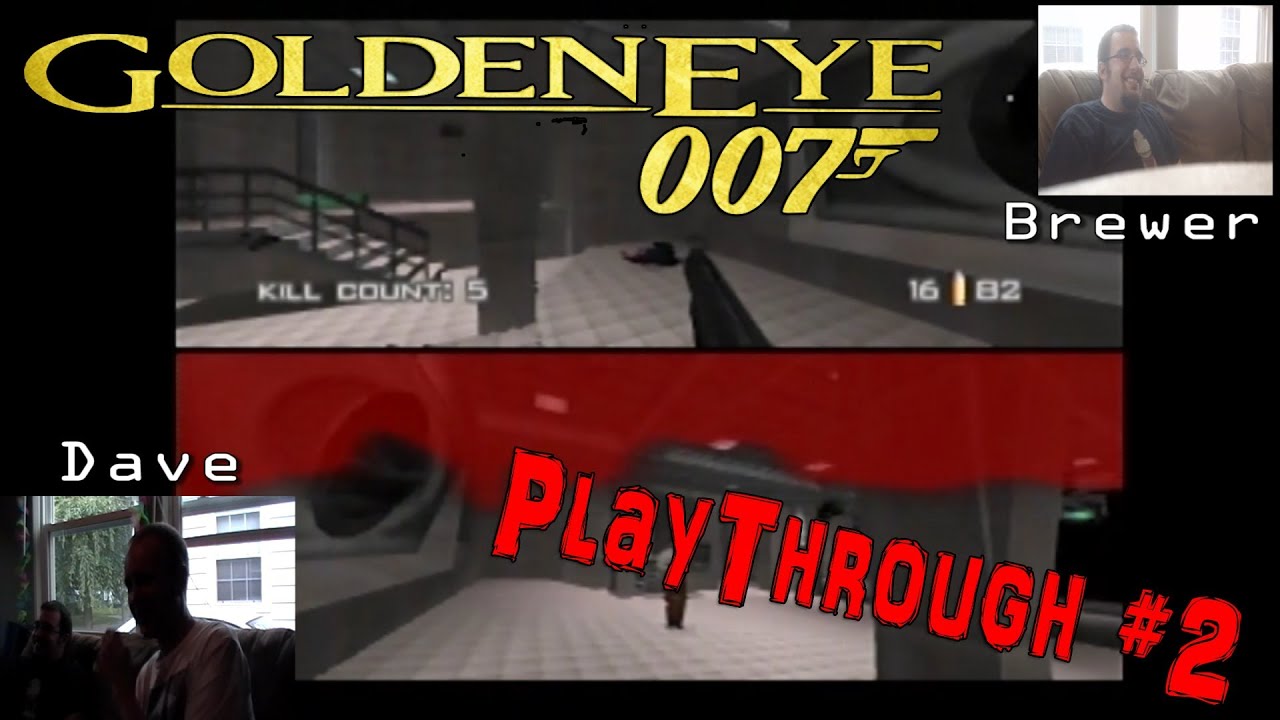 Brewstew Playthrough - Goldeneye 007 N64 Multiplayer 2 - YouTube