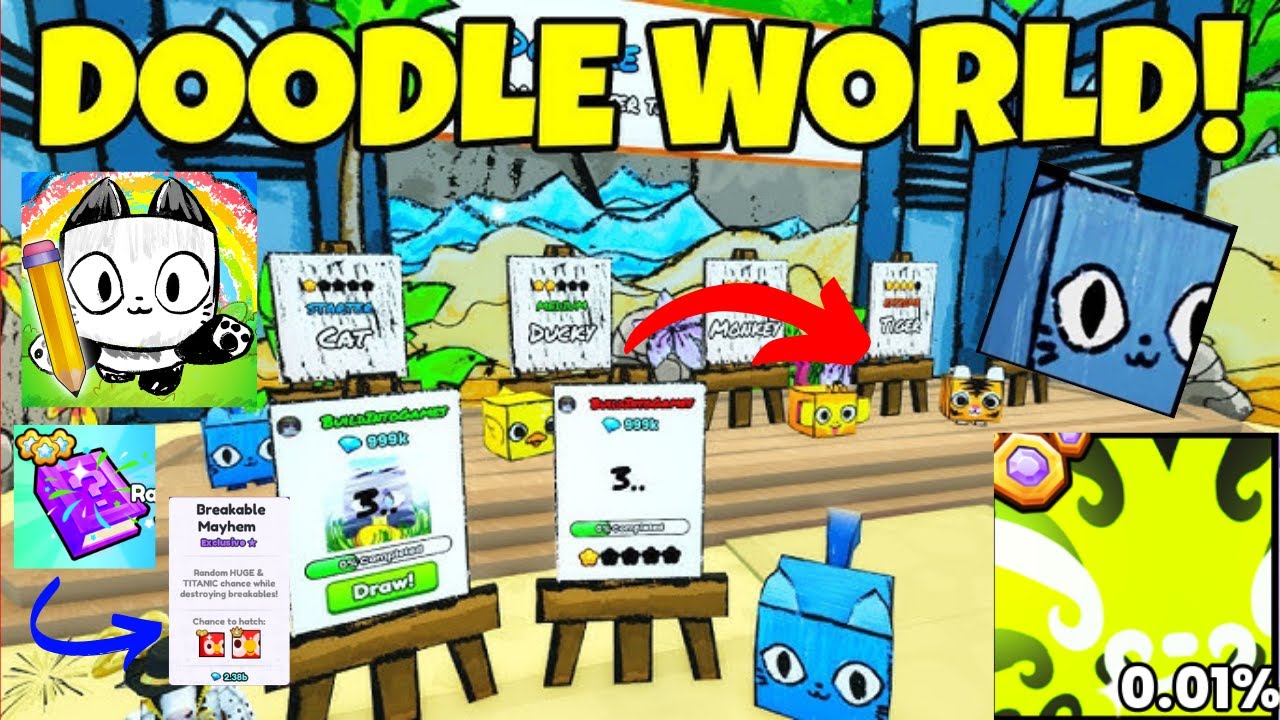 How To Easily *WIN* In The NEW Pet Sim 99 Doodle World Paint *Battle ...