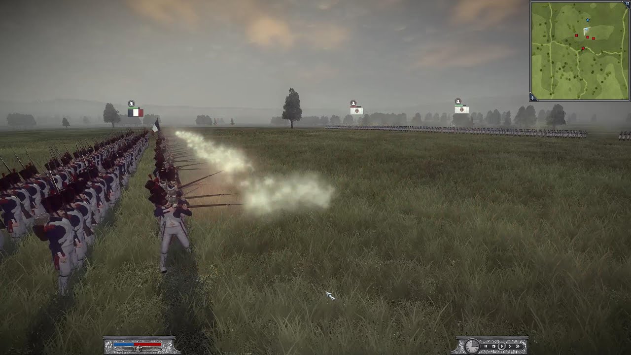 Napoleon Total War Battle : 1 Old Guard vs 4 Militia - YouTube