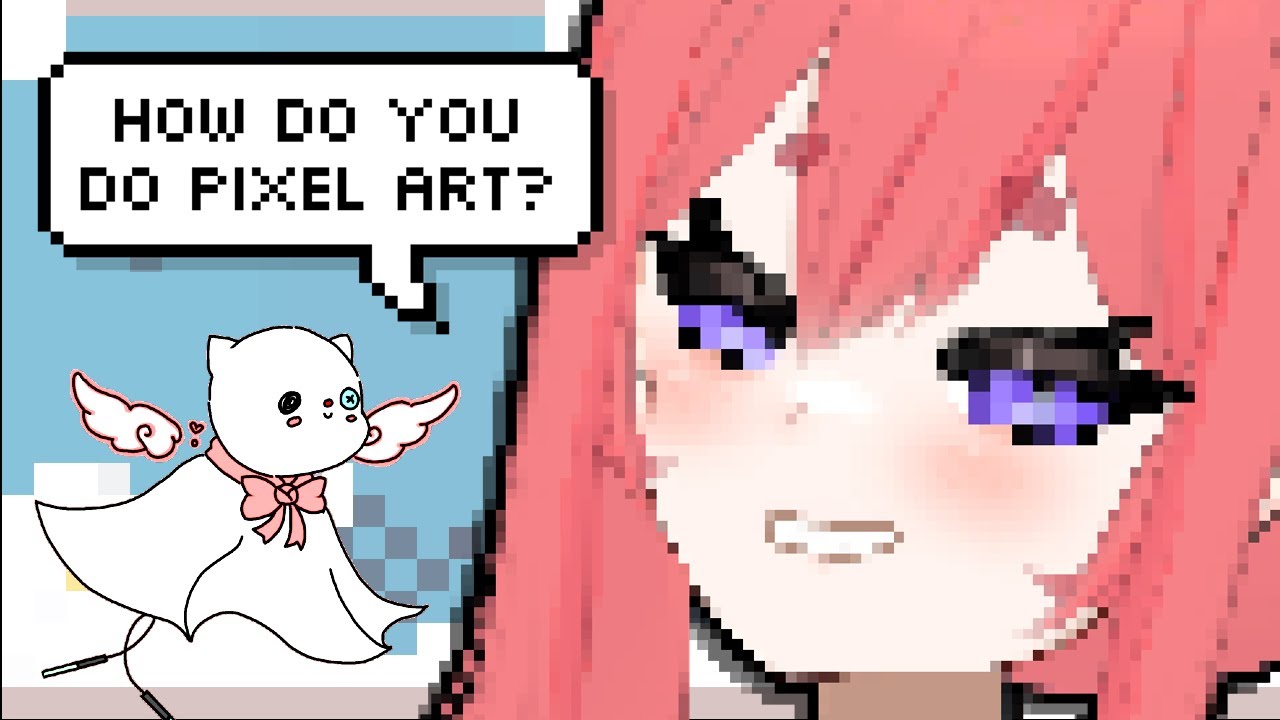 my first attempt at pixel art!【VTUBER DRAWING】 let's make wispixels ...