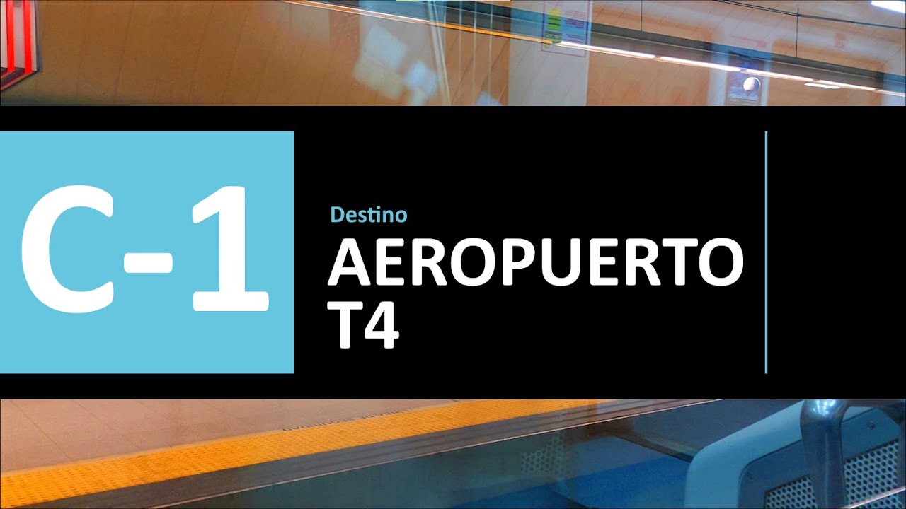 "C-1 -› AEROPUERTO T4" Trayecto Cercanias De Madrid (Renfe S465) - YouTube