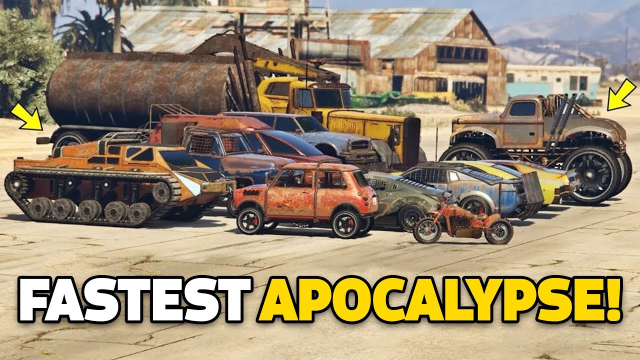 GTA 5 ONLINE - WHICH IS FASTEST APOCALYPSE VEHICLE (ARENA VEHICLE ...