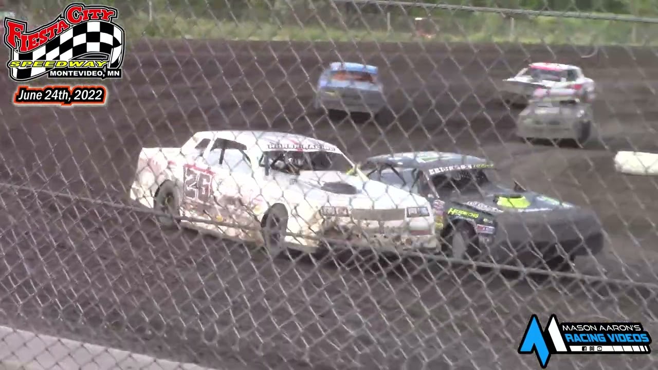 Fiesta City Speedway WISSOTA Street Stock Heats (6/24/22) - YouTube
