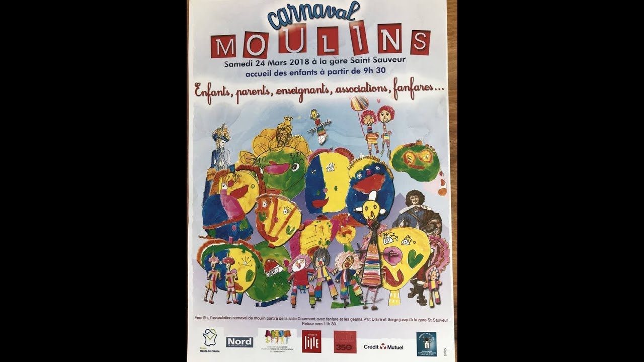 carnaval de lille moulin 2018 - YouTube