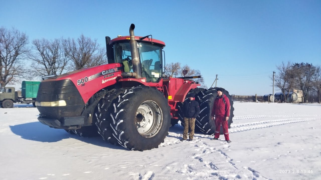 Case STX-500 перший виїзд з новим двигуном Cursor 13 - YouTube