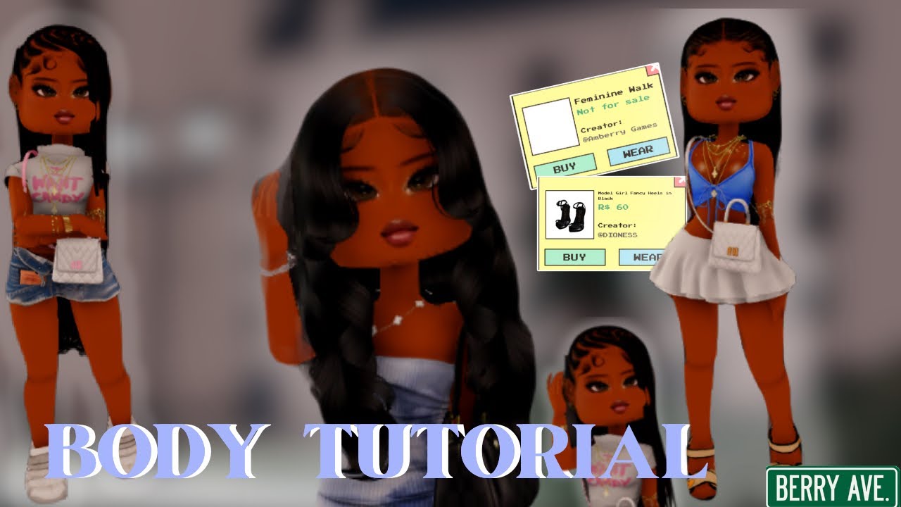 BODY TUTORIAL| BERRY AVENUE - YouTube