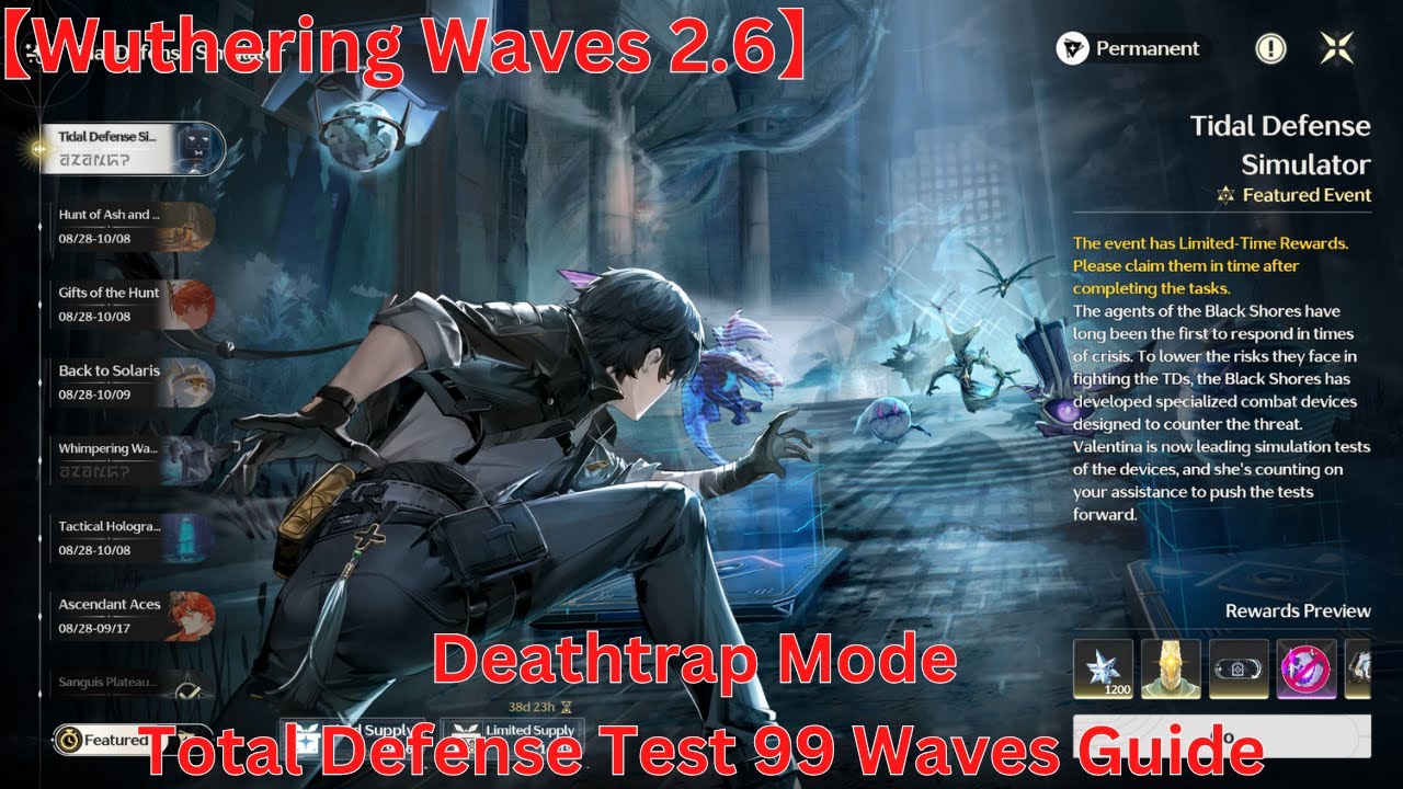 Tidal Defense Simulator Deathtrap Mode: Total Defense Test 99 Waves ...
