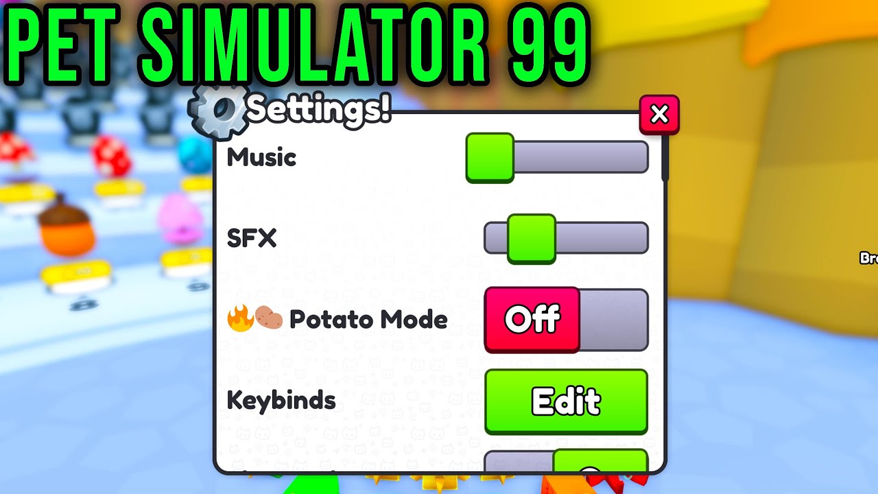 HOW TO TURN DOWN THE VOLUME (HOW TO FIND THE SETTINGS) [Pet Simulator 99] - Roblox - YouTube
