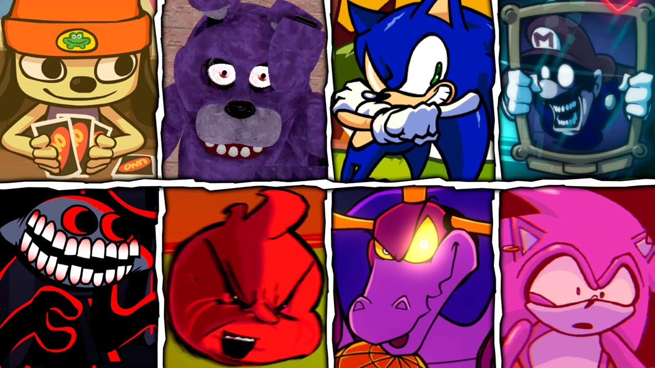 THE BEST FNF MODS WITH LYRICS Part 3 - YouTube