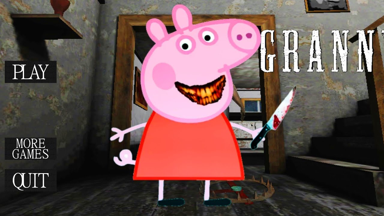 Granny Is Playing As Peppa Mod Door 🚪 😱 Escape Full Gameplay - YouTube