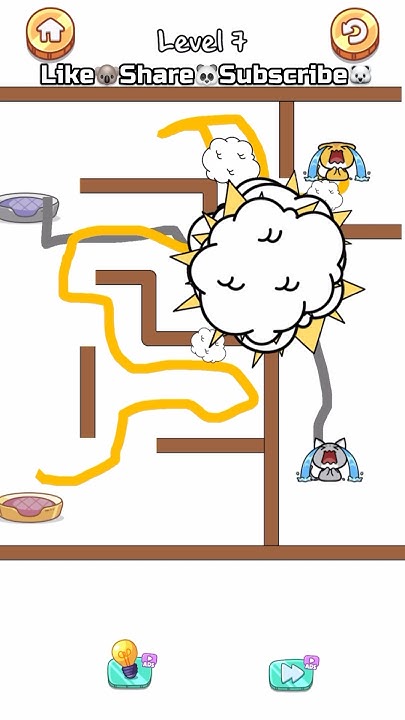 Rescue Cat Rush: Draw Puzzle Game Level 7 - YouTube