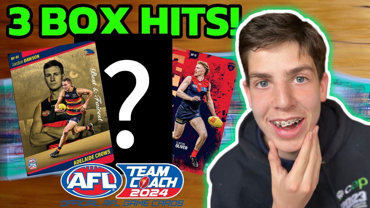 3 BOX HITS IN 10 PACKS! AFL Teamcoach 2024 Pack Opening - YouTube