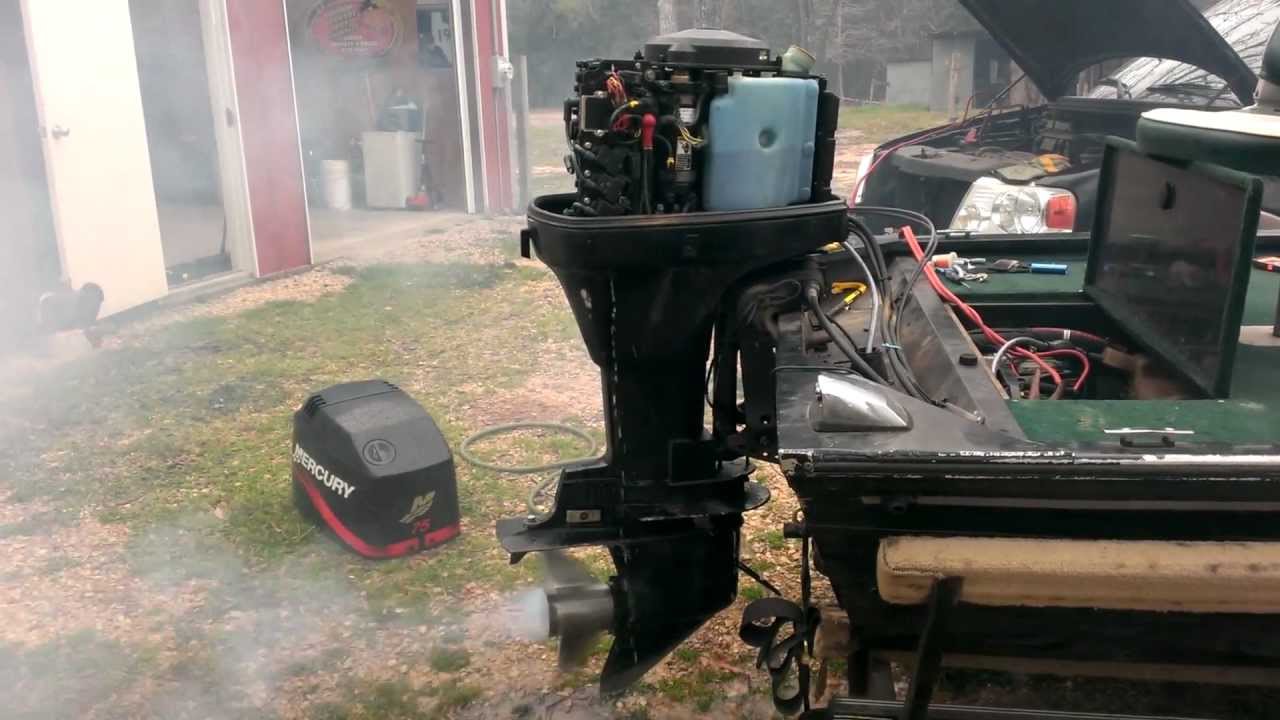 Boat motor work - YouTube