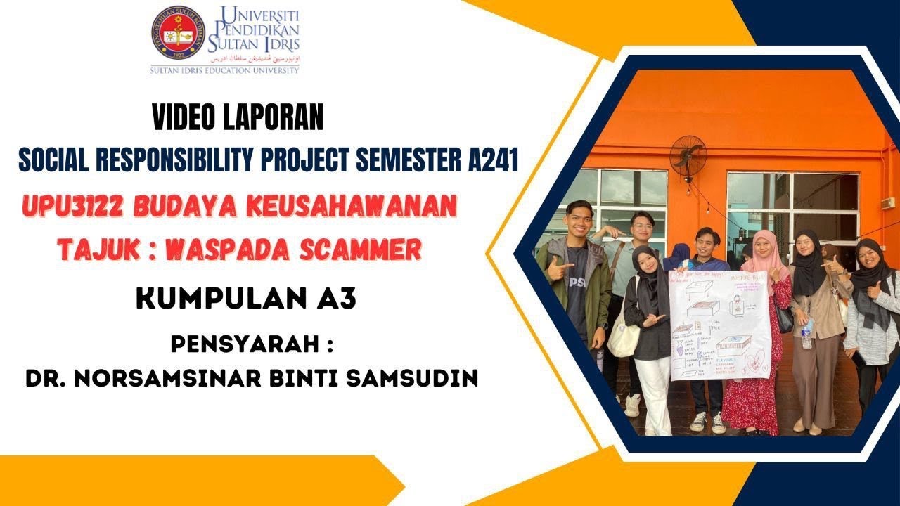 SSR PROJECT: WASPADA SCAMMER 'SCAMMER BIJAK MEMERANGKAP, ANDA BIJAK MENANGKIS' | A241 UPU3222 A3 ...