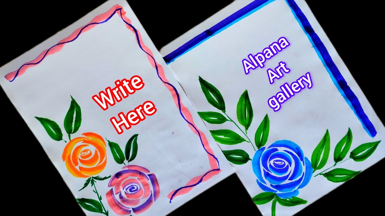 easy page borders design for assignment/simple page borders design ...