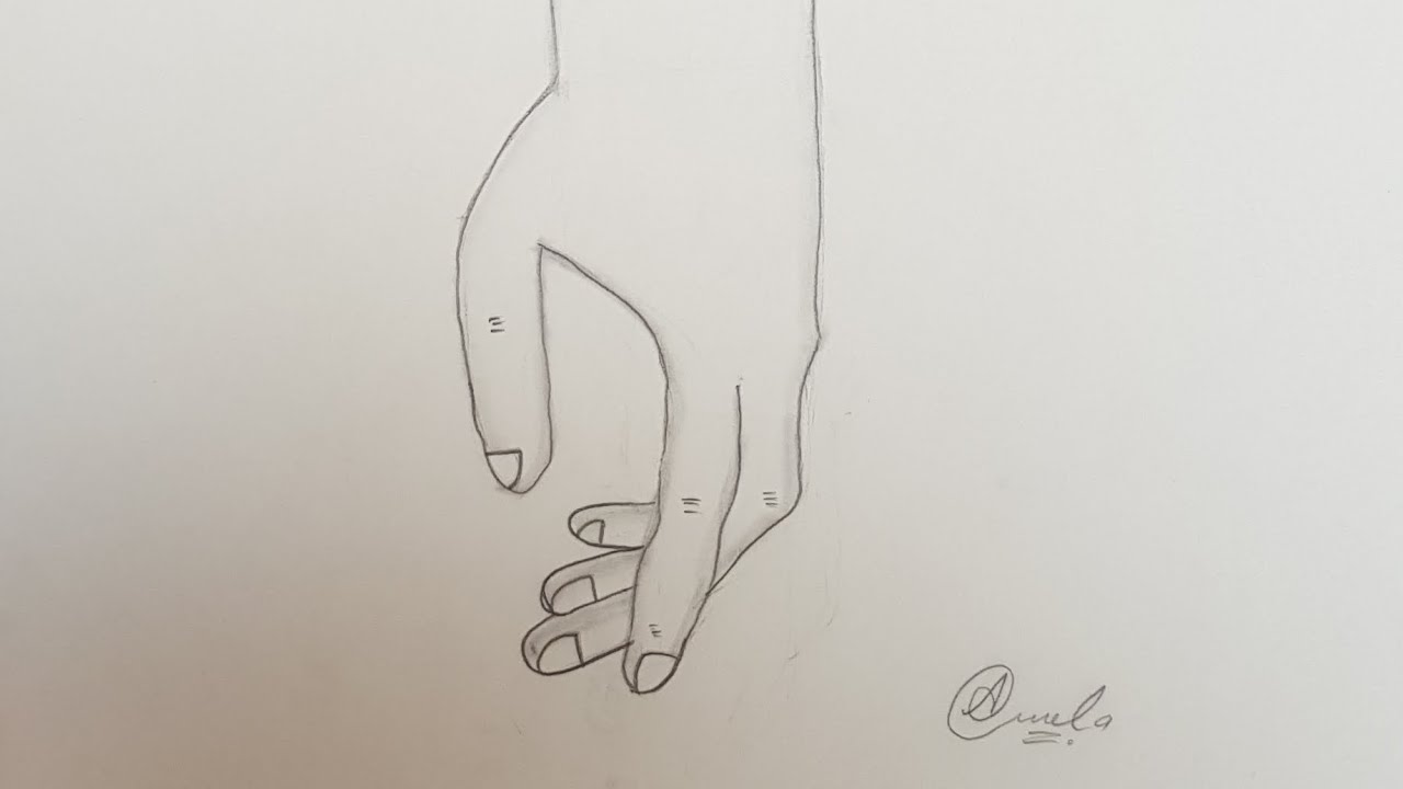 Sketching of hand | For Beginners | Easy Way - YouTube