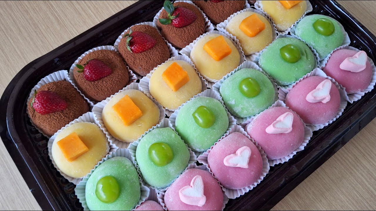 TIPS MENGOLAH GLAZE UNTUK ISIAN MOCHI ENAK, LUMER.. Mochi Hantaran ...