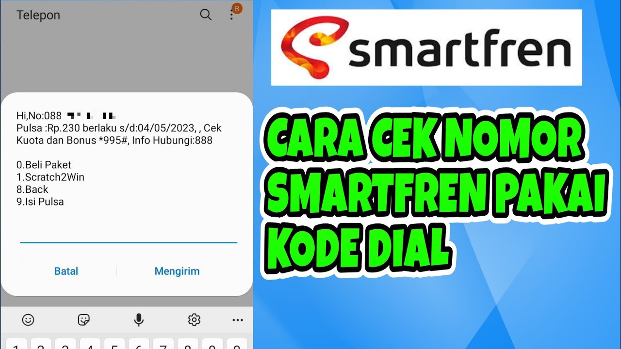 Cara Cek Nomor Smartfren 2024 - YouTube