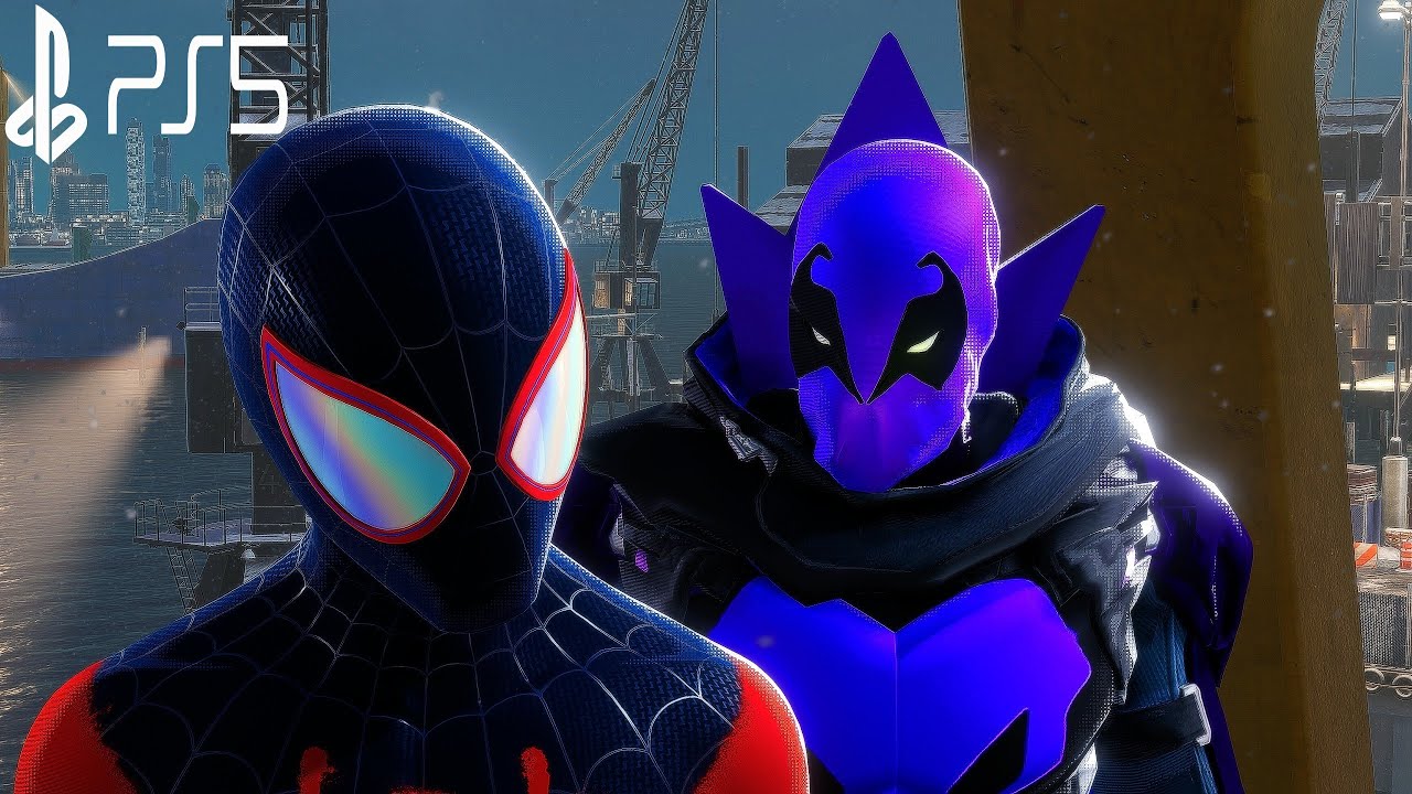 Miles Morales vs Prowler Into The Spider-Verse Suit - mod Spider-Man ...