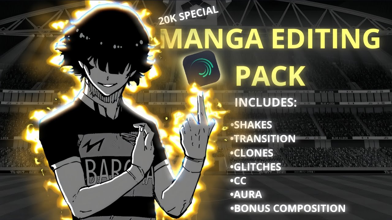 " 👑 20k Special Edit pack 🔥 " || Bluelock edit Tutorial⚽ || Manga Editing pack🥶 - YouTube