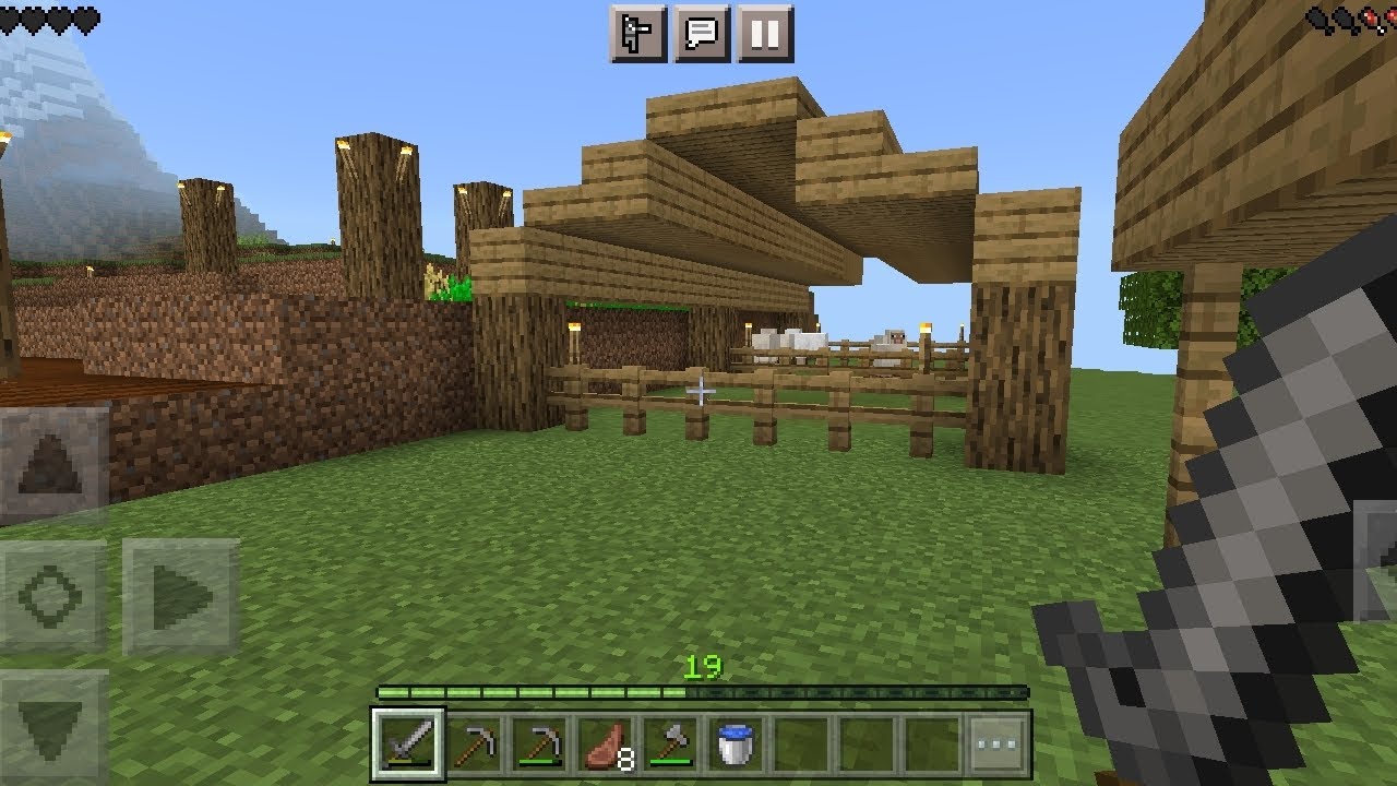 Membuat kandang sapi (Minecraft eps.6) - YouTube