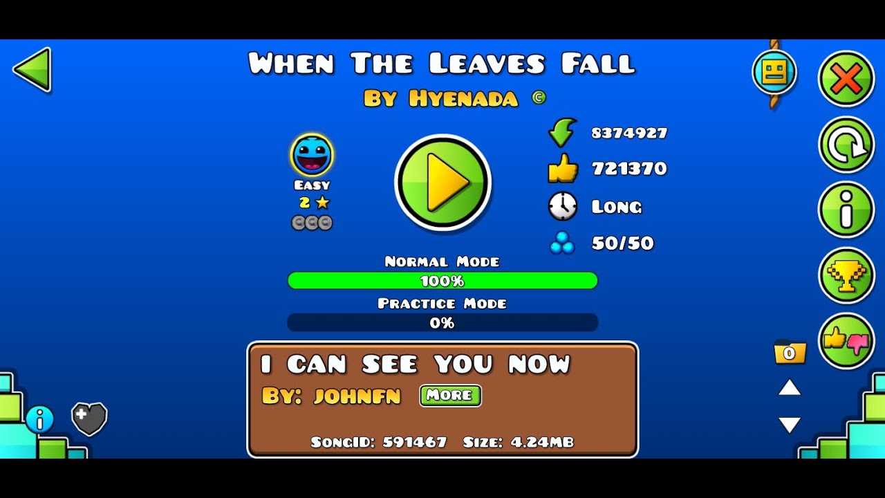 WHEN THE LEAVES FALL geometry dash (complete) - YouTube
