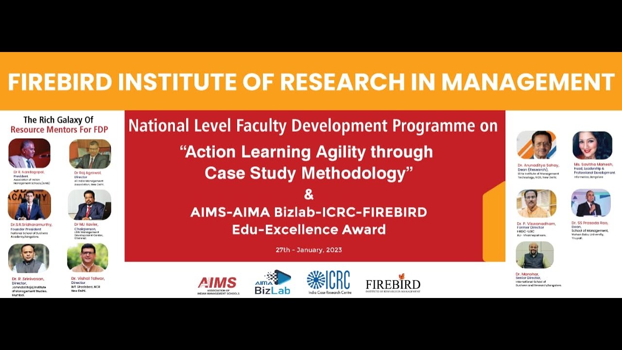 National Level One -day FDP on " Action Learning Agility Through Case ...