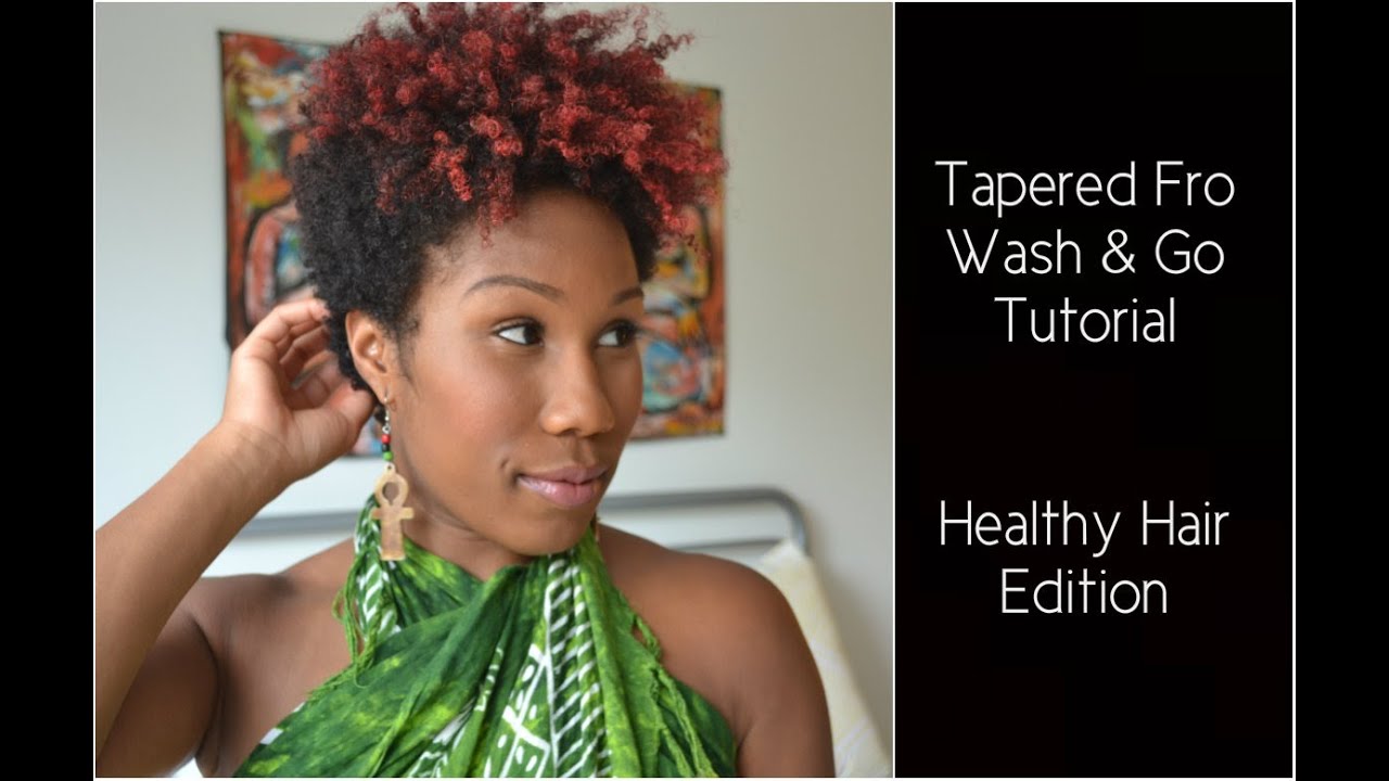 Tapered Fro Wash & Go Tutorial | Beautiful Textures Curl Definer Mousse ...