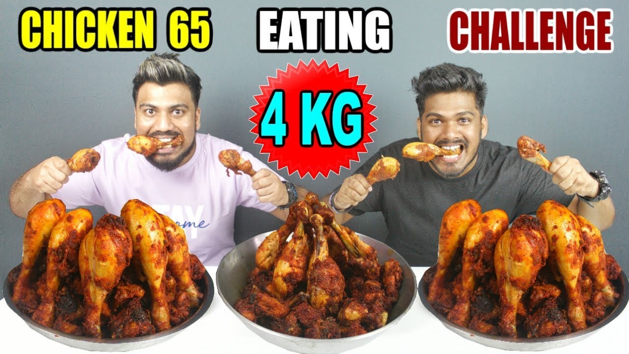 MASSIVE CHICKEN 65 EATING CHALLENGE | CHICKEN 65 EATING CHALLENGE ...