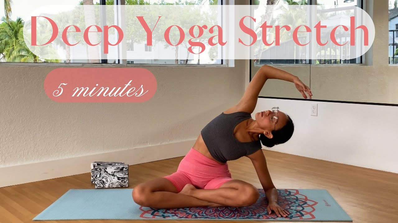 DEEP YOGA STRETCH | 5 Minutes Daily Stretch for All Levels - YouTube