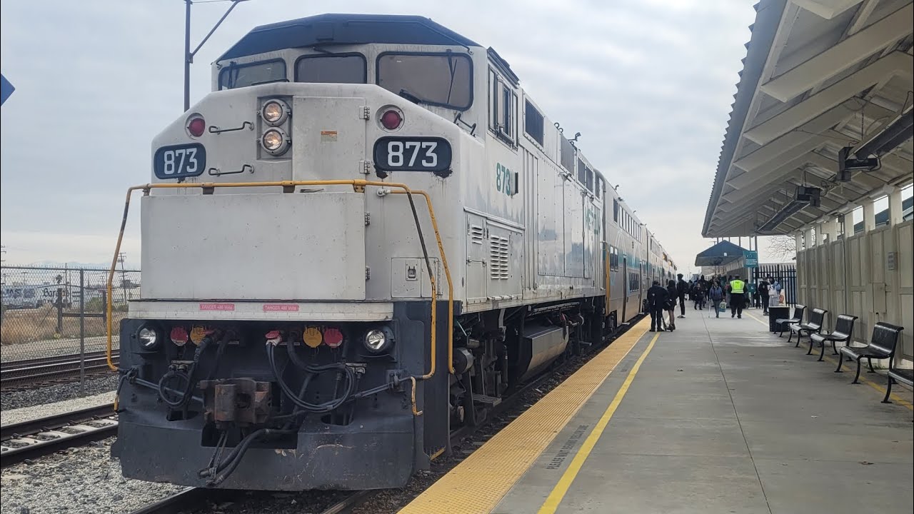 Riding Behind EMD F59PHR SCAX 873 On The AV Line On 1-6-26. - YouTube