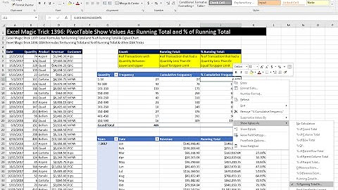 Excel Running Total Calculations: PivotTables, Excel Formulas & DAX Formulas - YouTube