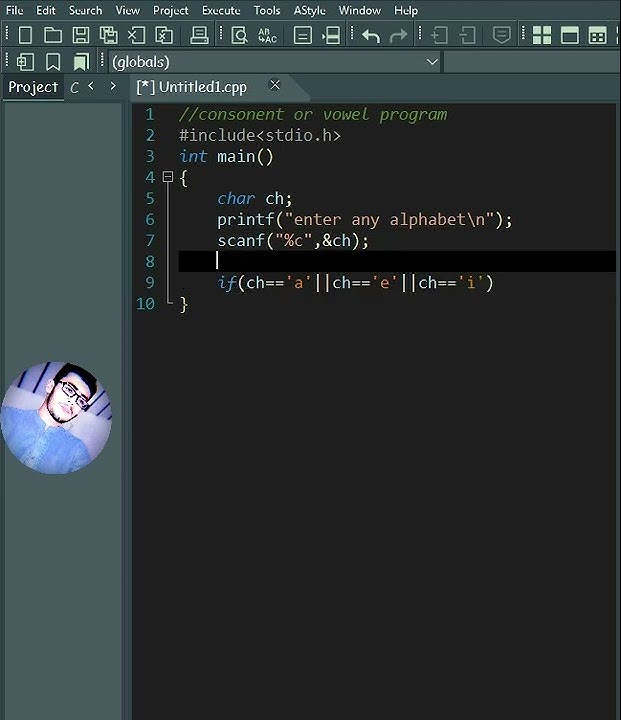 C Programming | Consonant or Vowel program | Coding With Sohail | - YouTube
