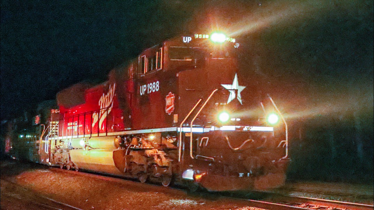 Full HD 60FPS: Union Pacific Katy Heritage SD70ACe 1988 Leads NS 18G ...
